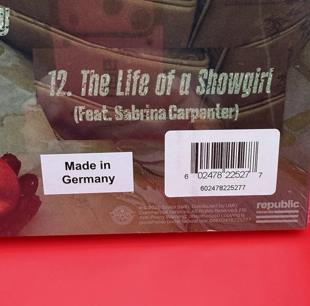 TAYLOR SWIFT THE Life Of A Showgirl Shiny Bug Green & Onyx Marble ~ New ...