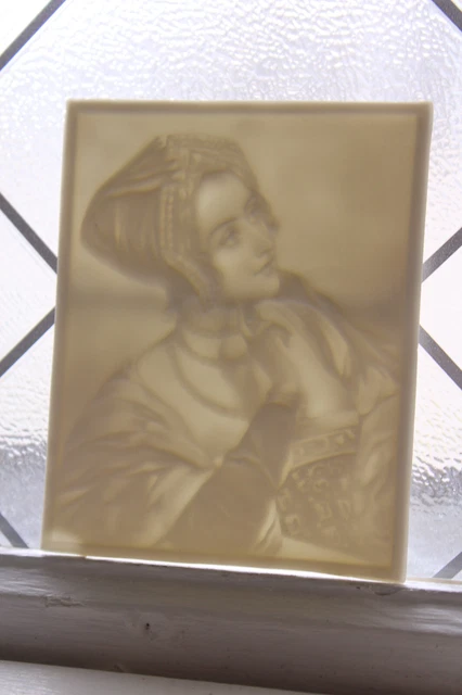 ANTIQUE PORCELAIN LITHOPHANE Panel Plaque Queen Victoria £40.12 ...