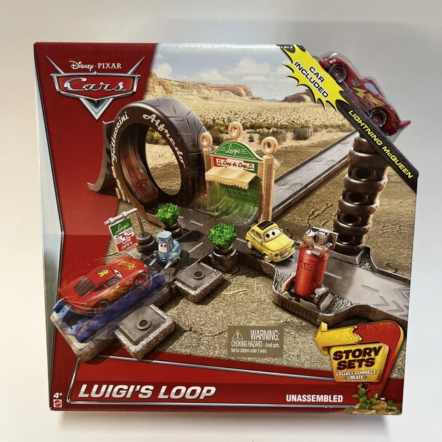 MATTEL DISNEY PIXAR Cars Story Sets Luigi’s Loop Rampway Playset New ...