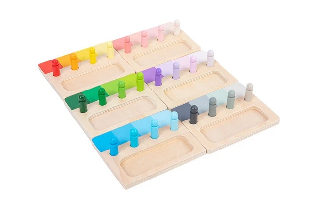 COLOR RESEMBLANCE SORTING Trays - MONTESSORI SENSORIAL MATERIAL $36.00 ...
