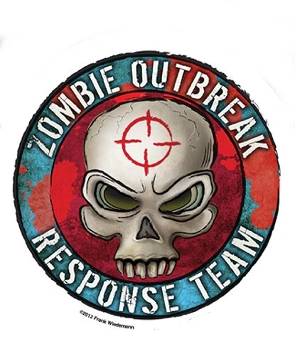 15CM CAR STICKER Pinup Evil Zombie Outbreak Response Team Walking Dead ...