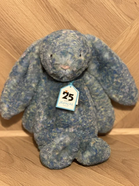 JELLYCAT BASHFUL BUNNY Luxe Azure Rabbit New With Tags £55.00 - PicClick UK