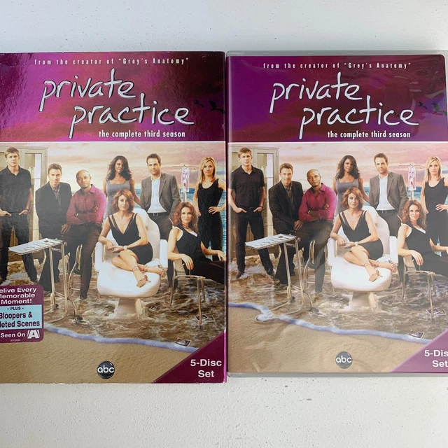 PRIVATE PRACTICE: THE Complete Third Season (DVD, 2010, 5-Disc Set) $13 ...