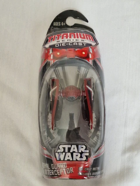 STAR WARS TITANIUM Series Die Cast Royal Guard TIE Interceptor BNIP £20 ...