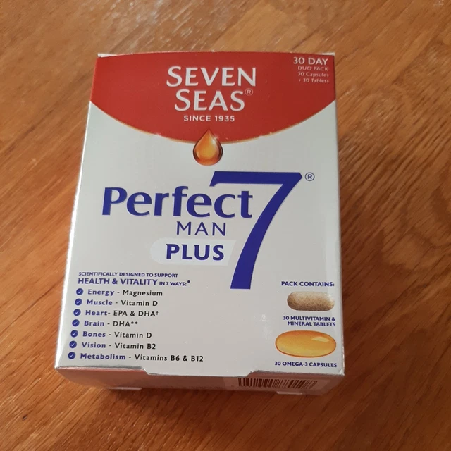 SEVEN SEAS PERFECT7 Man Plus 30 Days, Best before April 2026 £9.99 ...