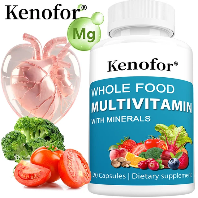WHOLE FOOD MULTIVITAMIN Supplement, Balance Energy Levels & Brain ...