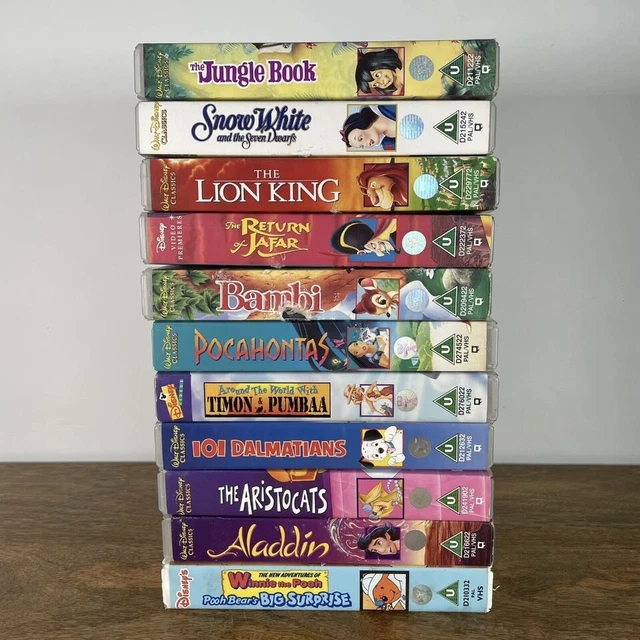 VINTAGE WALT DISNEY VHS Videos CassetteTapes Classics Animation PAL ...