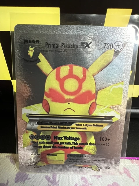 CARTA POKÈMON FAN-ART: Primal Pikachu EX [Mega] - SILVER CARD EUR 6,00 ...