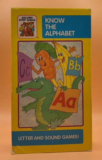 KNOW THE ALPHABET VHS 1991 White Tape Golden Book **Buy 2 Get 1 Free ...
