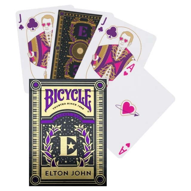 BICYCLE ELTON JOHN Playing Cards Deck Poker Size Rocket Man 10041803 $35.84 - PicClick CA