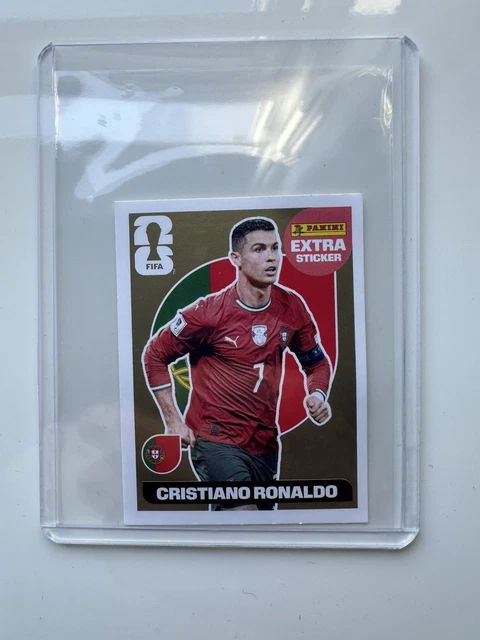 CRISTIANO RONALDO GOLD Extra Sticker Panini World Cup 2026 £119.99 ...