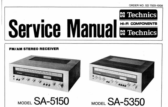 TECHNICS SU-X977, SU-X980D Service Manual Repair Schematic Circuit ...