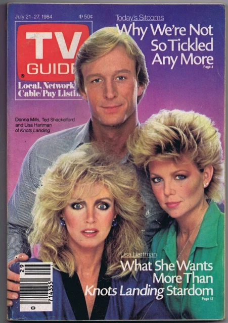 ORIGINAL VINTAGE TV Guide July 21 1984 Knots Landing Lisa Hartman Donna ...