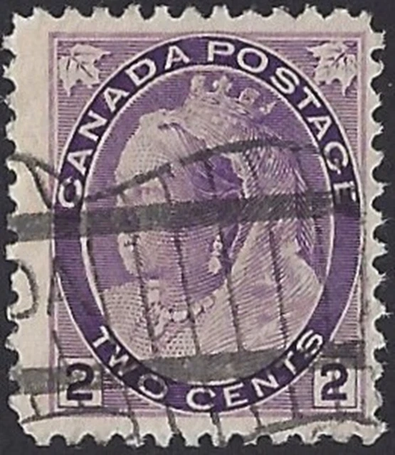🍁CANADA #76 xx "QUEEN VICTORIA" Fine Used 1897 Numeral Issue (A) $2.29 ...