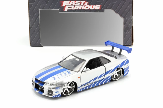 BRIAN'S NISSAN SKYLINE GT-R (R34) Film 2 Fast 2 Furious 2003 1:24 Jada ...