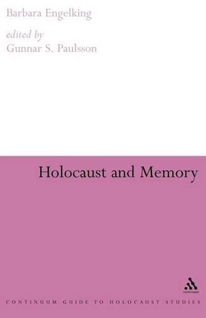 HOLOCAUSTE ET MÉMOIRE de Barbara Engelking (anglais) livre de poche EUR ...