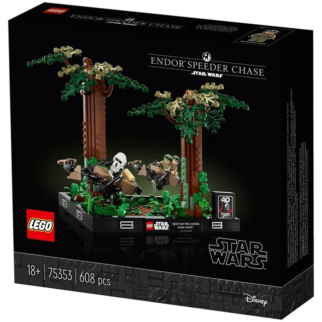 LEGO STAR WARS (75353) Endor Speeder Chase Diorama Set, Age 18+ BOXED ...