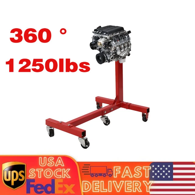 ROTATING ENGINE STAND 1250lbs Capacity Big Hoists For Auto Repair Motor ...