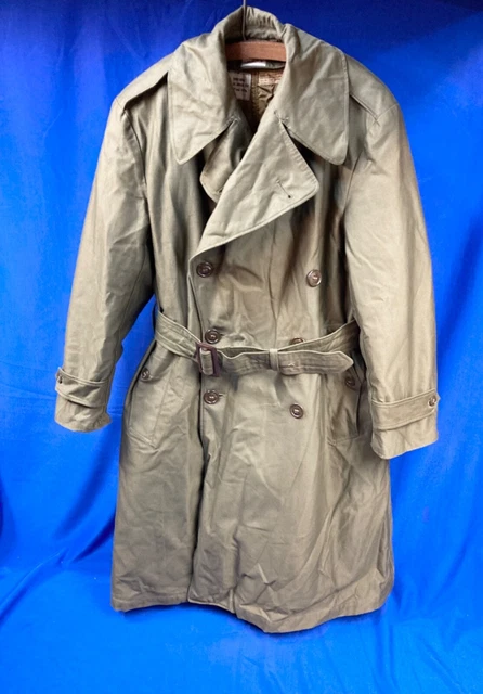 M-1946 US ARMY Field Combat Trench Cappotto da combattimento con fodera ...