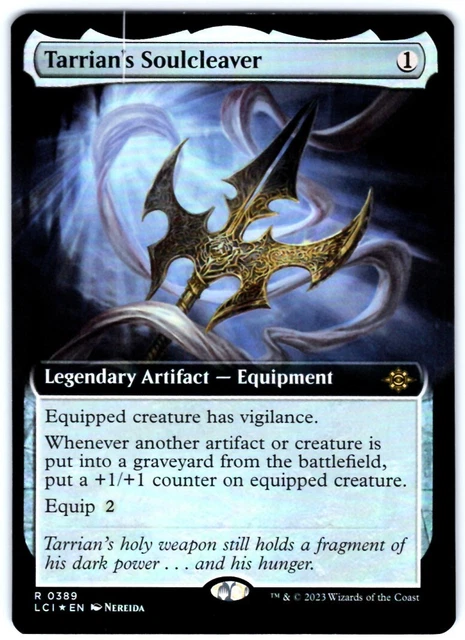 MTG TARRIAN'S SOULCLEAVER 389 feuille d'art étendue cavernes perdues d ...