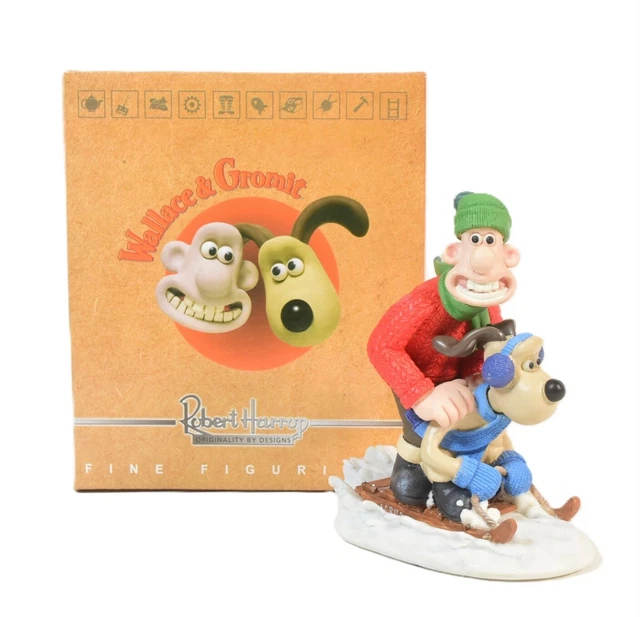 ROBERT HARROP FIGURINE Wallace And Gromit Figure Grand Sleigh Out 2013 ...