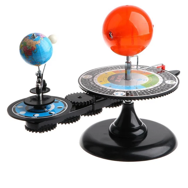 TEACHING SOLAR SYSTEM Model Sun Earth Moon Model Orbital Model for Kids ...