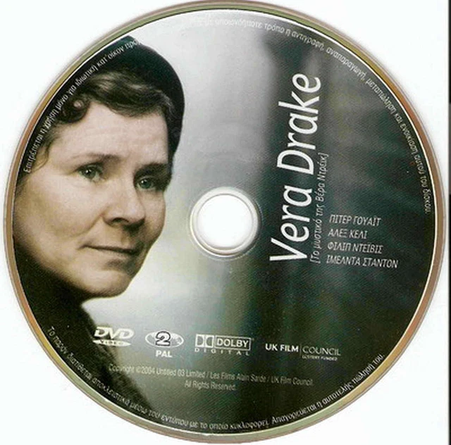 VERA DRAKE (IMELDA Staunton, Philip Davis, Peter Wight) Region 2 DVD ...