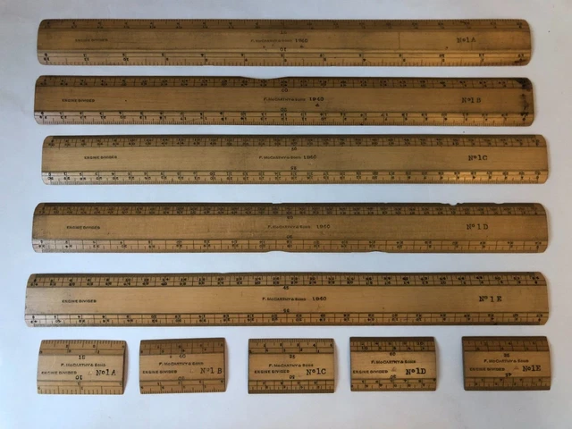 WW2 BOXWOOD SCALE rules set by F. McCarthy & Sons with case £5.00 ...
