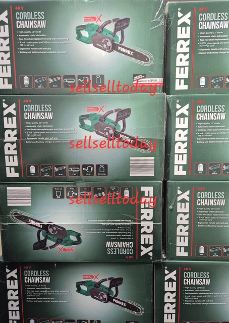 FERREX 40V CHAINSAW Cordless 2025 Bare Machine Brand New ** Trusted ...