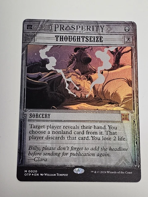 THOUGHTSEIZE - OUTLAWS of Thunder Junction : Breaking News - NEUF FOIL ...