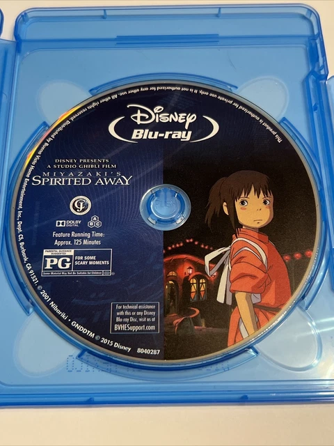 DISNEY BLU-RAY STUDIO Ghibli Miyazaki's SPIRITED AWAY Rated PG Blu-Ray ...