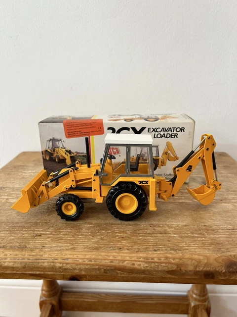 RARE NZG 277 JCB 3CX Diecast Model Loader Excavator Boxed Mint ...
