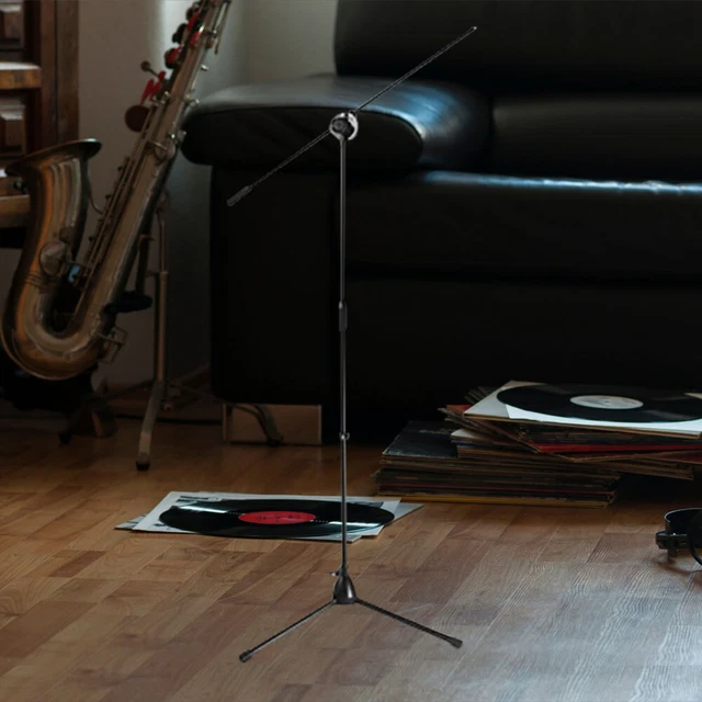 PIED DE MICROPHONE Micro Trépied Réglable en Hauteur Max. Tragelast 2 ...