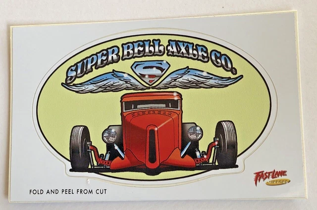 STICKERS DECAL SUPER Bell Axle Co Hot rod Ford American parts Fast lane ...
