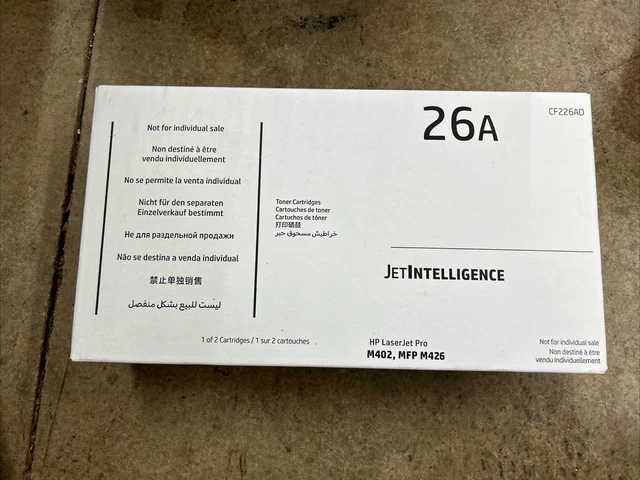 GENUINE SEALED, HP 26A Black LaserJet Toner Cartridge CF226A*FAST FREE ...