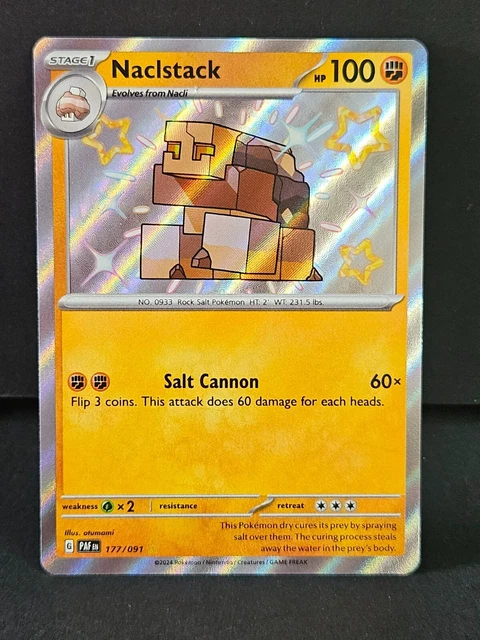 POKEMON CARD 2024 Paldean Fates Rare Holo NACLSTACK 177/091 Baby ...