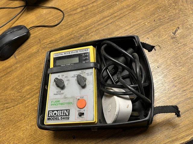 ROBIN MODEL 5402 Digital Rccb (Elcb) Tester £22.00 - PicClick UK