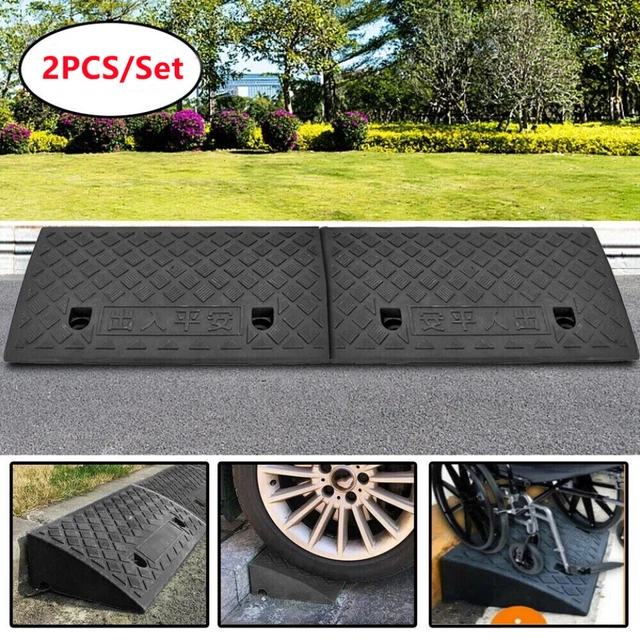 2X KERB RAMP Curb Ramps Portable Driveway Threshold Ramp Car Wheelchair ...