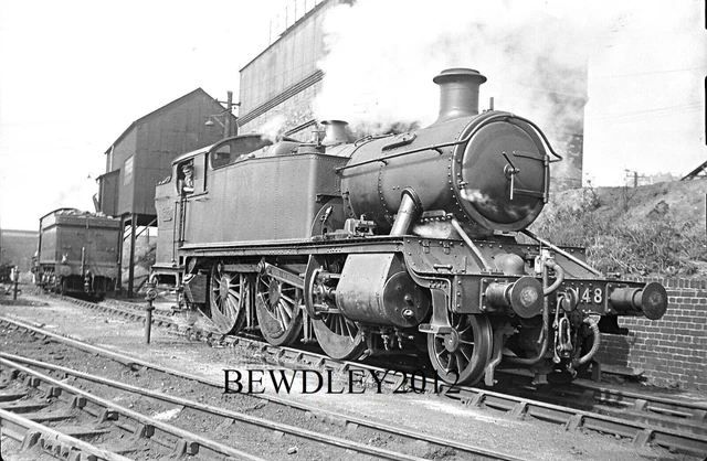 NEGATIVE 6X9CM SUPERB SHOT GWR 5148 IN FULL STEAM ON LAIRA SHED MPD 29 ...