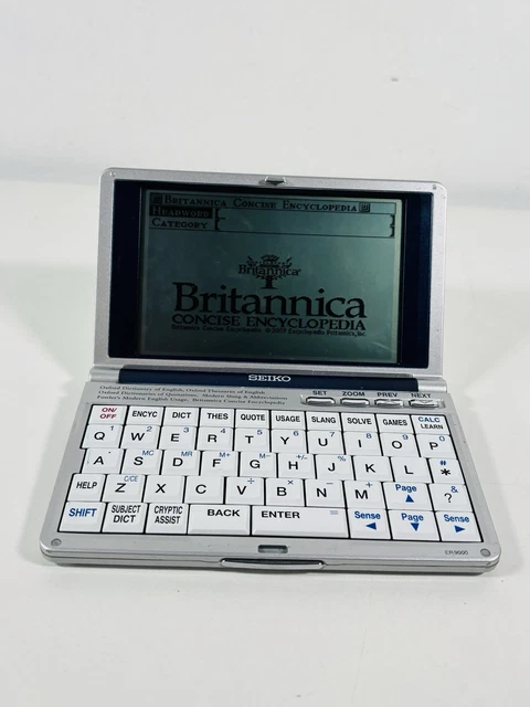 SEIKO ER9000 OXFORD Britannica Crossword Solver Dictionary Thesaurus ...