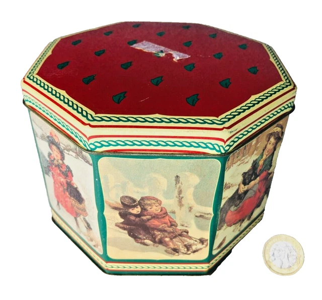 ADVERTISING TIN XMAS Empty Collectable Vintage ra £14.89 - PicClick UK
