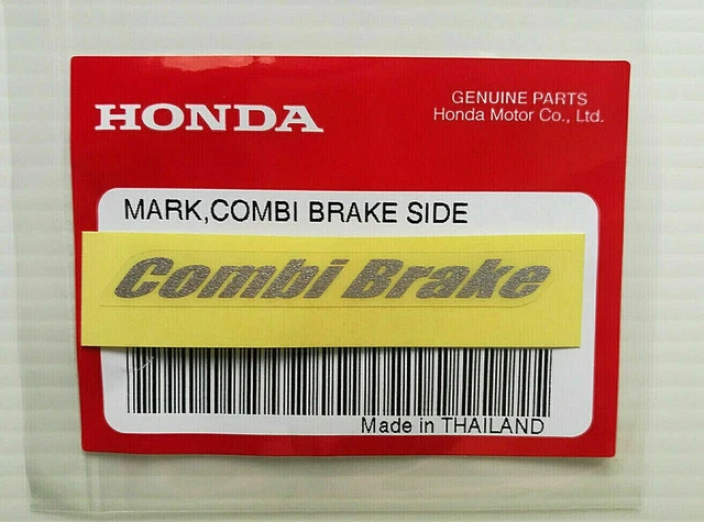 ORIGINAL HONDA COMBI BRAKE Aufkleber-SILBER-Sticker-Logo-Emblem-HRC ...