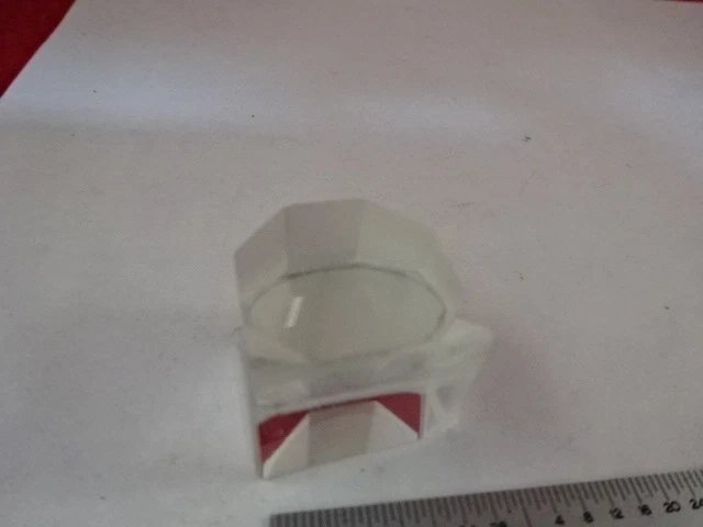 MICROSCOPE PART PRISM ASSEMBLY [chip on edge] OPTICS AS IS #AM-50 $19. ...