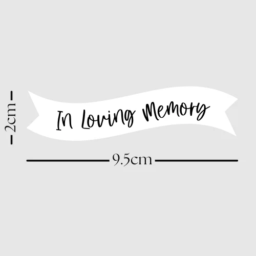 18 X IN Loving Memory Sentiments / Card Toppers for Card Making ...