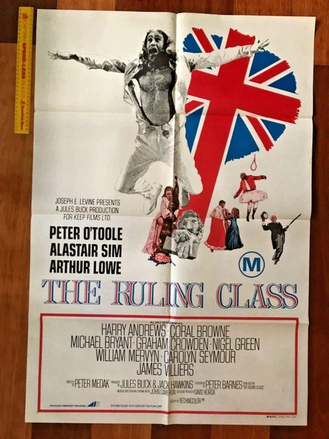 1972 THE RULING Class One Sheet Movie Poster Peter O'toole Australian ...