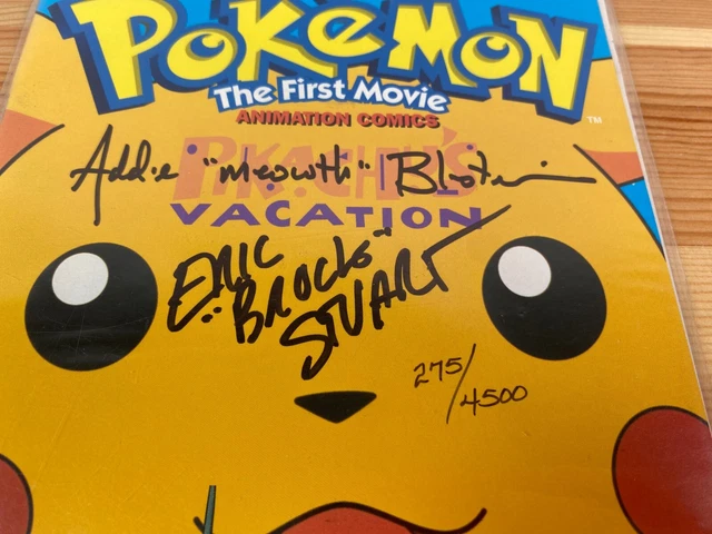 SIGNED POKÉMON THE First Movie Pikachu's Vacation Animation Comics Viz ...
