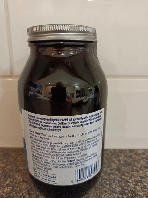 BOOTS MALT EXTRACT + Cod Liver Oil For Healthy Bones & Joints 650G £12. ...