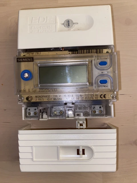 COMPTEUR ELECTRIQUE MONOPHASÉ Siemens Contact C3 C4 Dispo EUR 20,00 ...