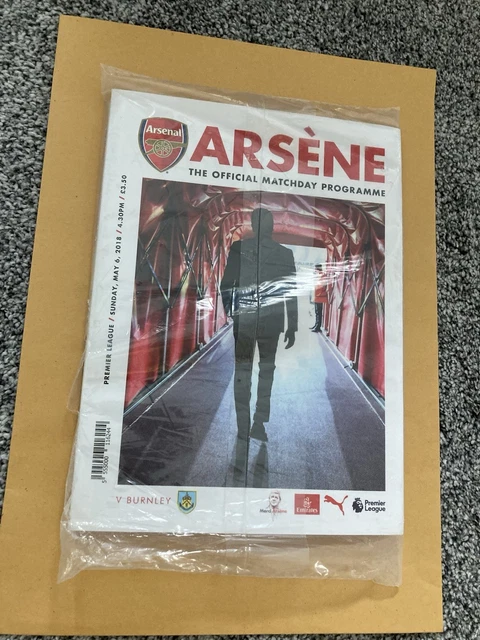 ARSENAL V BURNLEY Programme 2018 Arsene Wenger's Last Game, 22 Gun ...