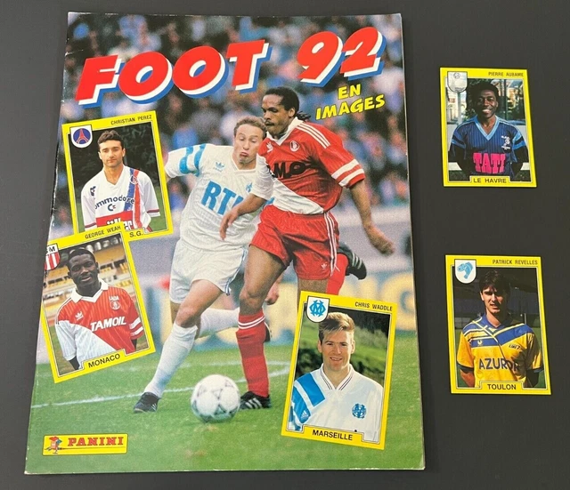 PANINI FOOT 92 France League MEGA Rare EMPTY ALBUM Zidane Rookie Team ...